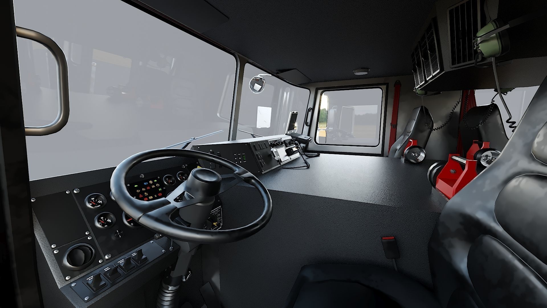 3D model Fire Truck FDNY Engine with Interior VR / AR / low-poly | CGTrader