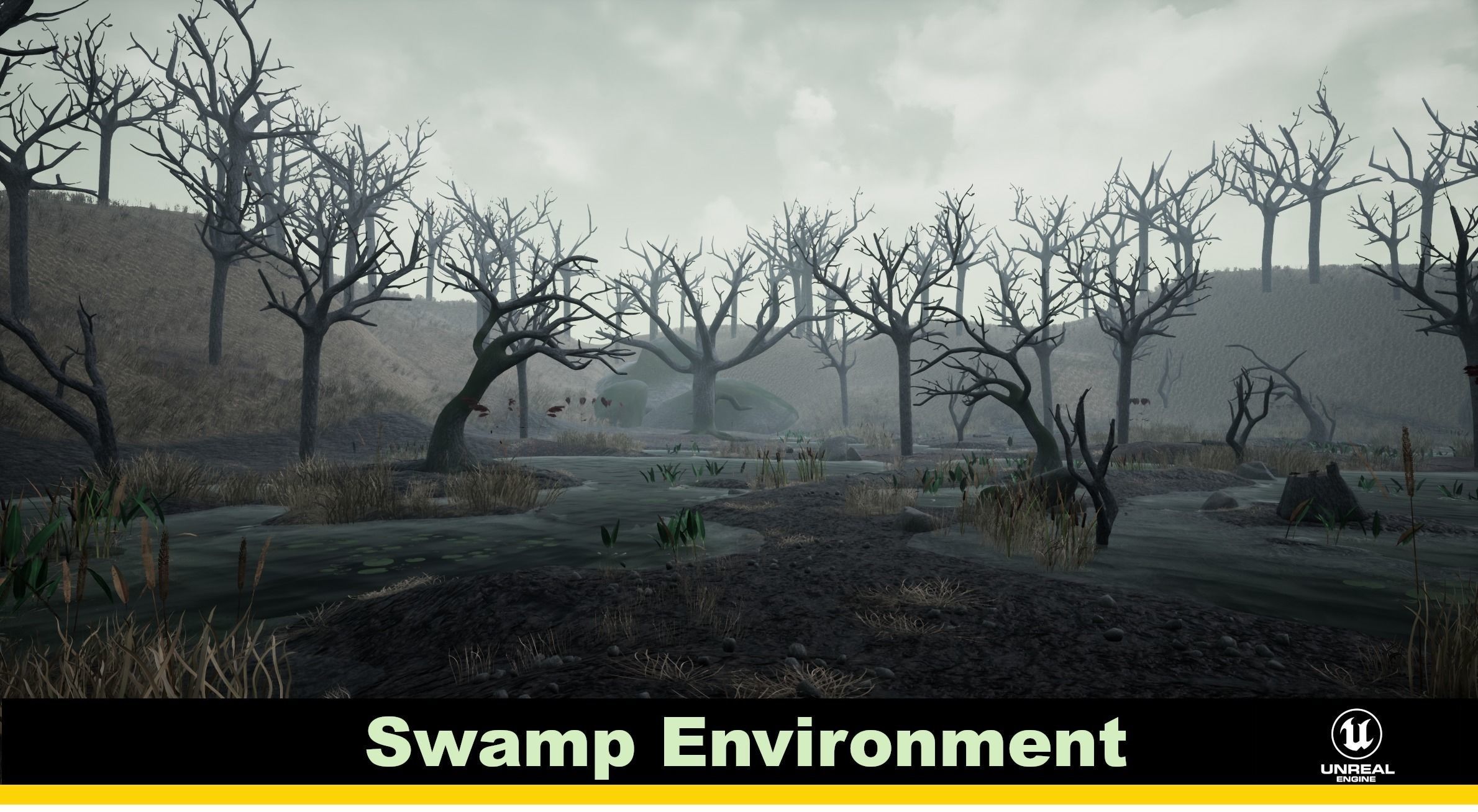 3D model Artsate - Swamp Environment VR / AR / low-poly | CGTrader
