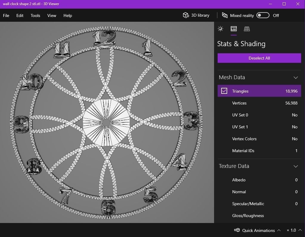 shape 2 wall clock 3D model 3D printable | CGTrader