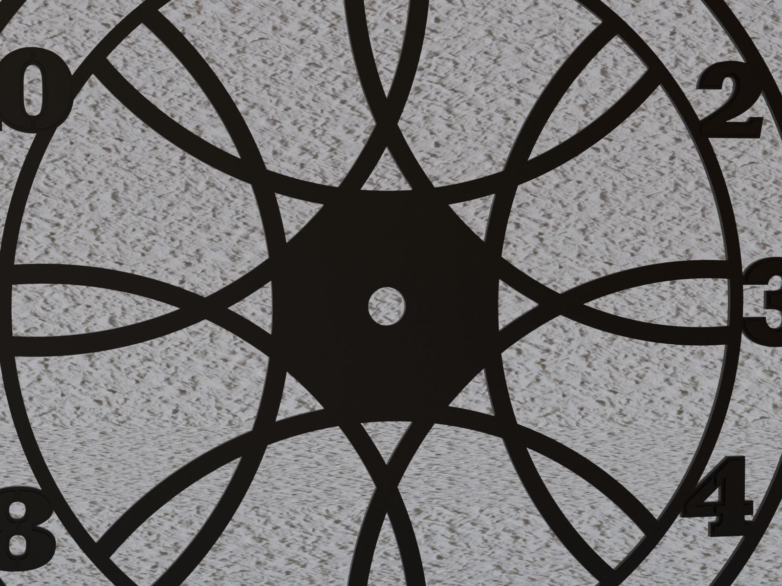 shape 2 wall clock 3D model 3D printable | CGTrader