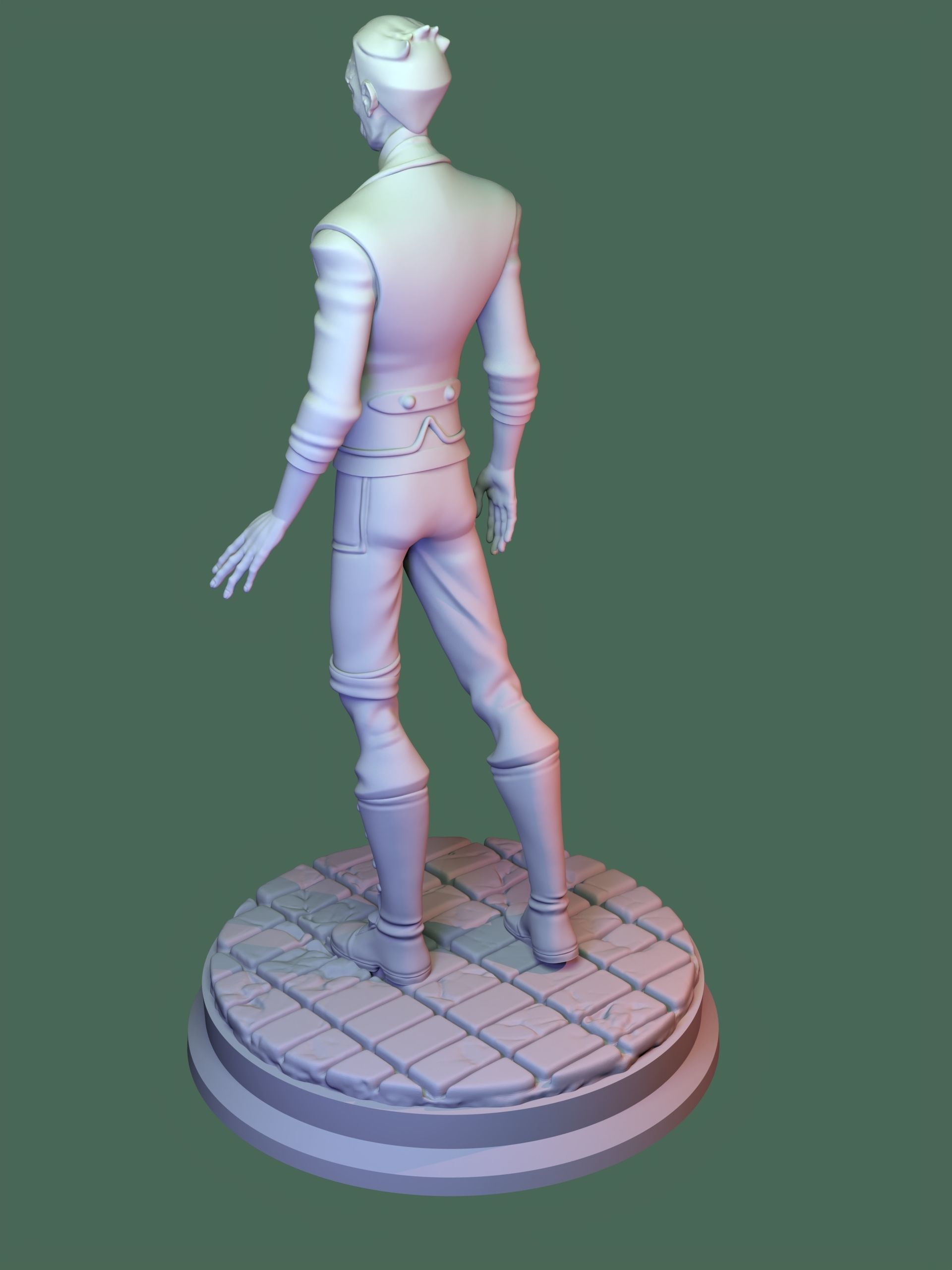 Silco man on platform 3D model 3D printable | CGTrader