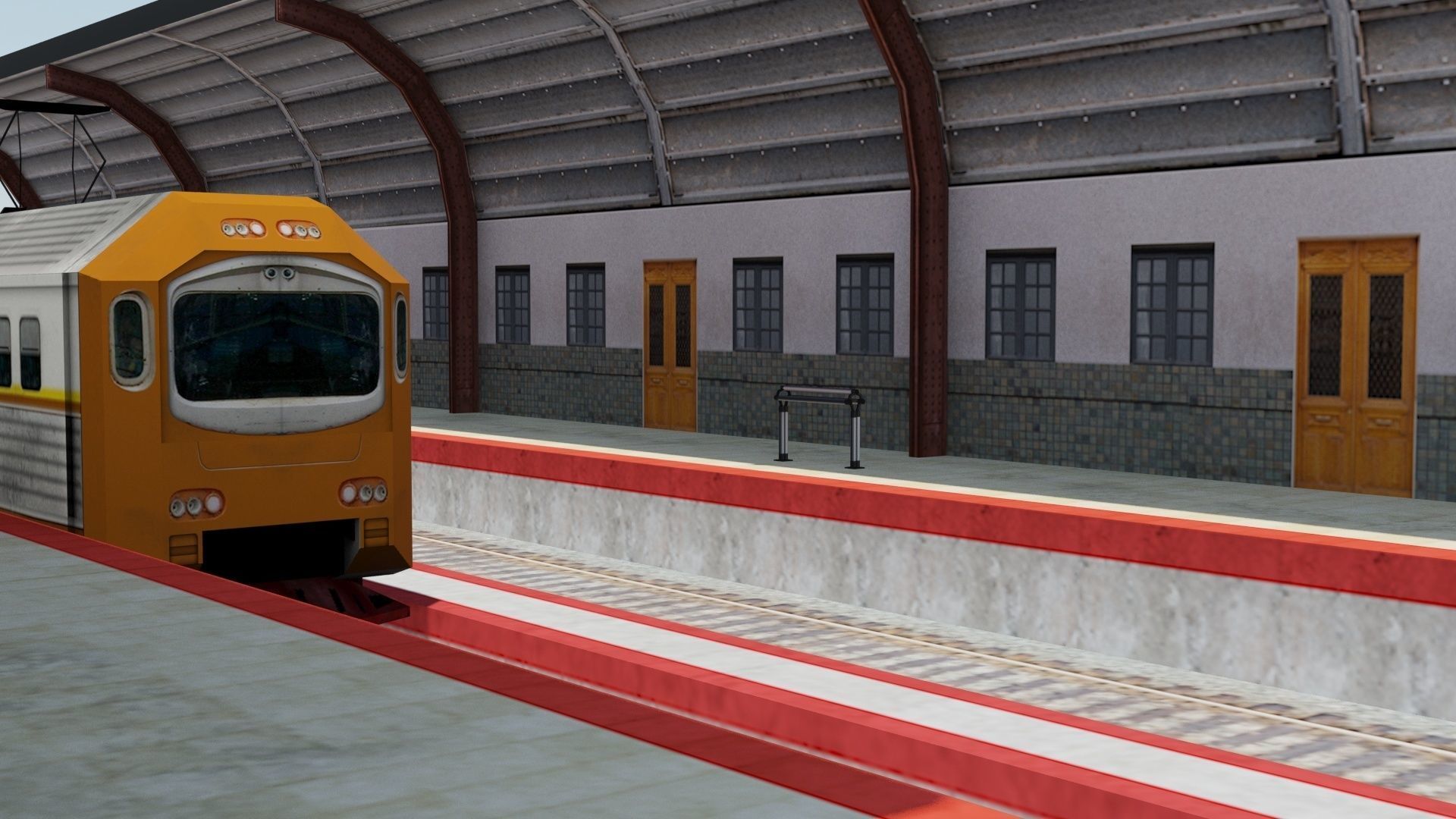 Train Station free VR / AR / low-poly 3D model | CGTrader