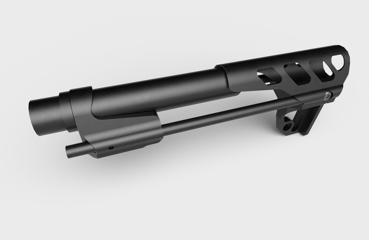 3D model Odin Works Close Quarters PDW Rifle Stock VR / AR / low-poly ...