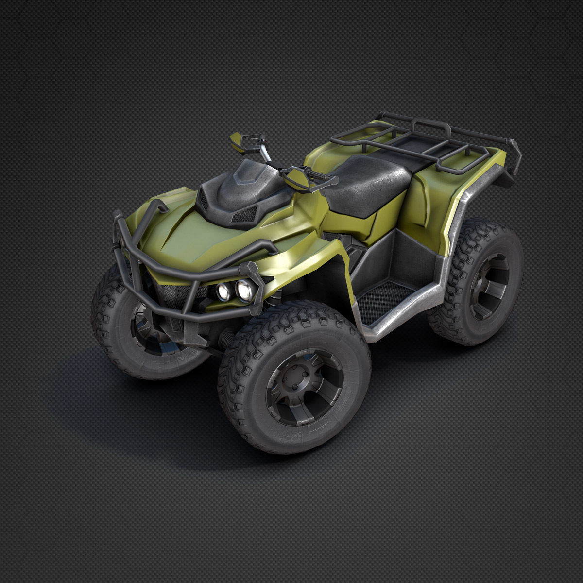 3D model ATV Four-Wheeler Vehicle Low-Poly VR / AR / low-poly | CGTrader