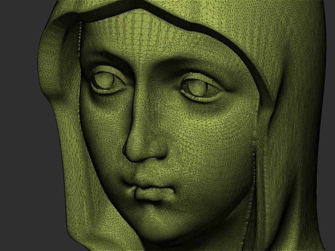 statue of Our Lady of the Intercession 3D model 3D printable | CGTrader