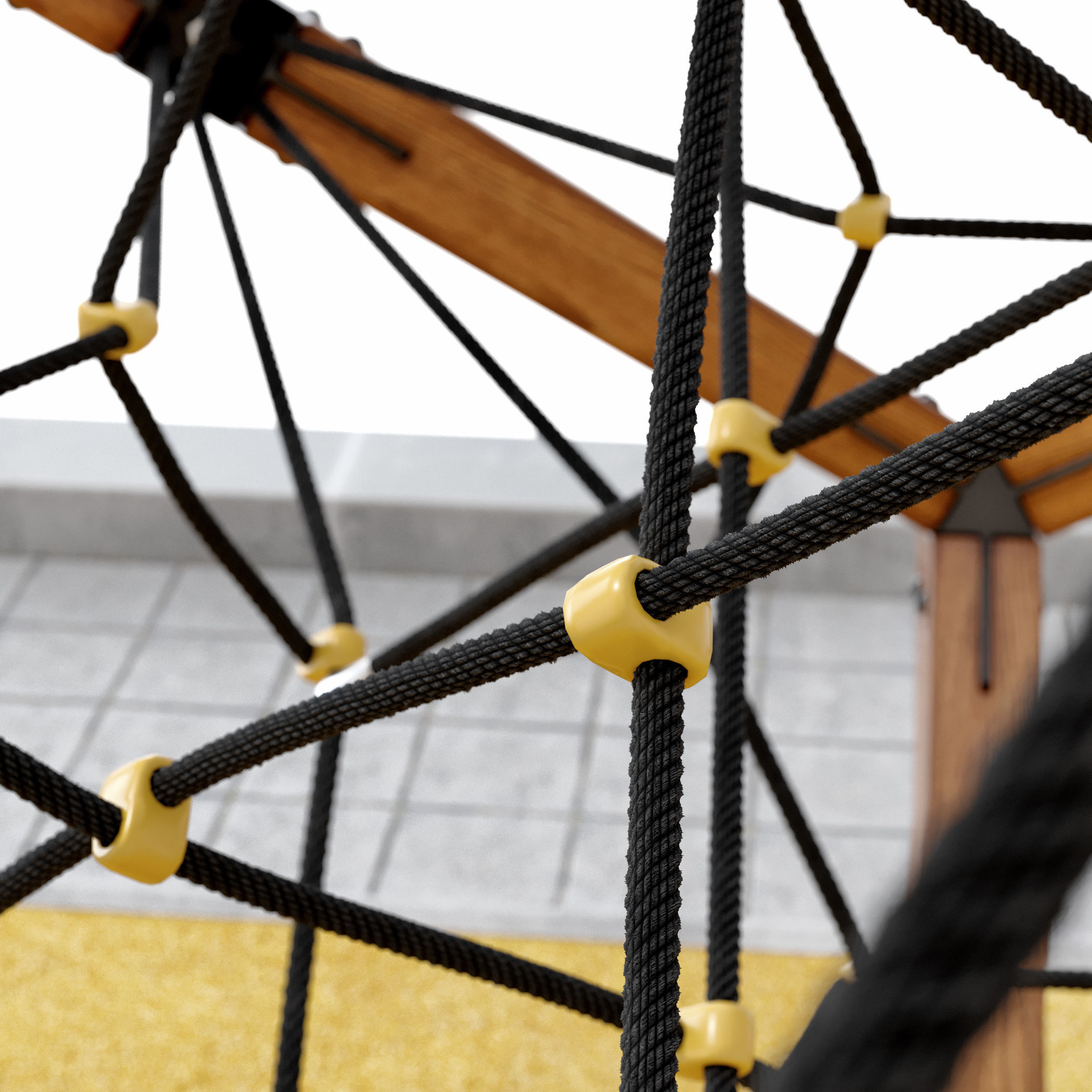 Children play rope complex Cube 3D model | CGTrader