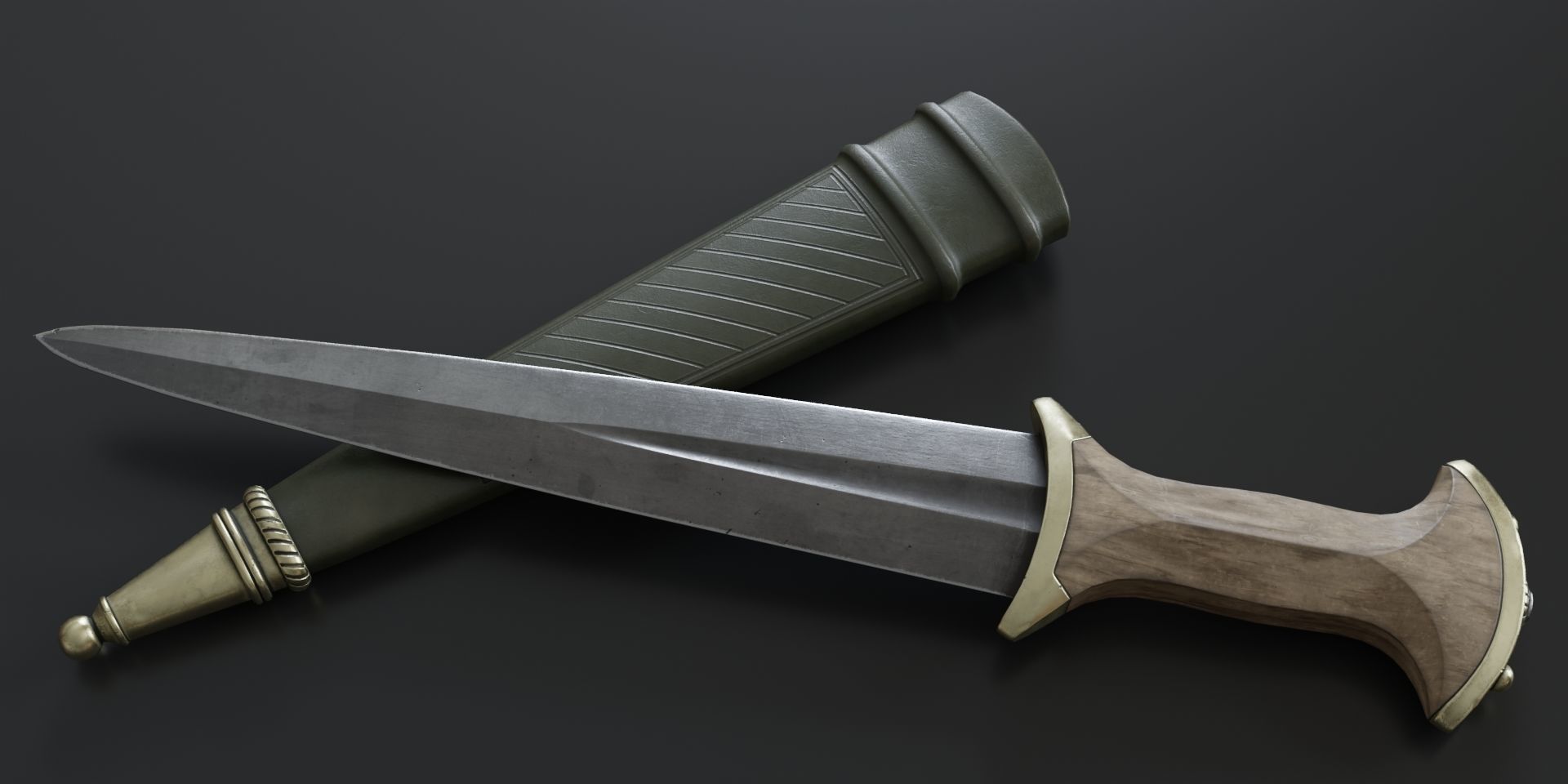 3D model Baselard Dagger VR / AR / low-poly | CGTrader
