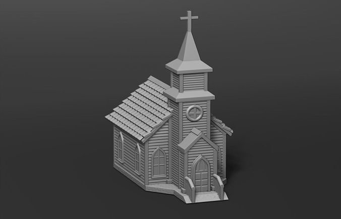 3d print Church 3D model 3D printable | CGTrader