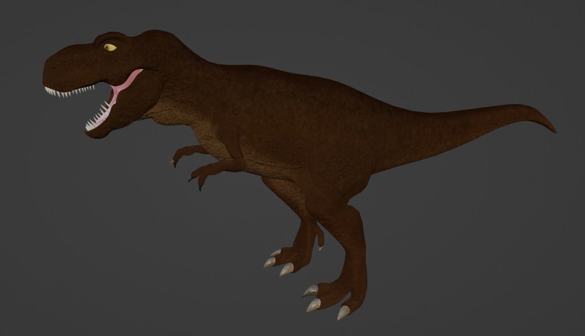 Tyrannosaurus Rex Model - texture painted with bump 3D model | CGTrader