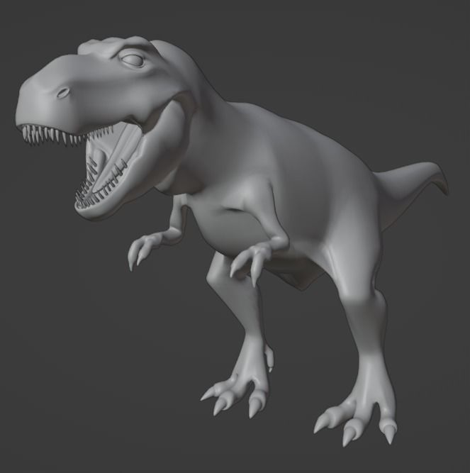 Tyrannosaurus Rex Model - texture painted with bump 3D model | CGTrader