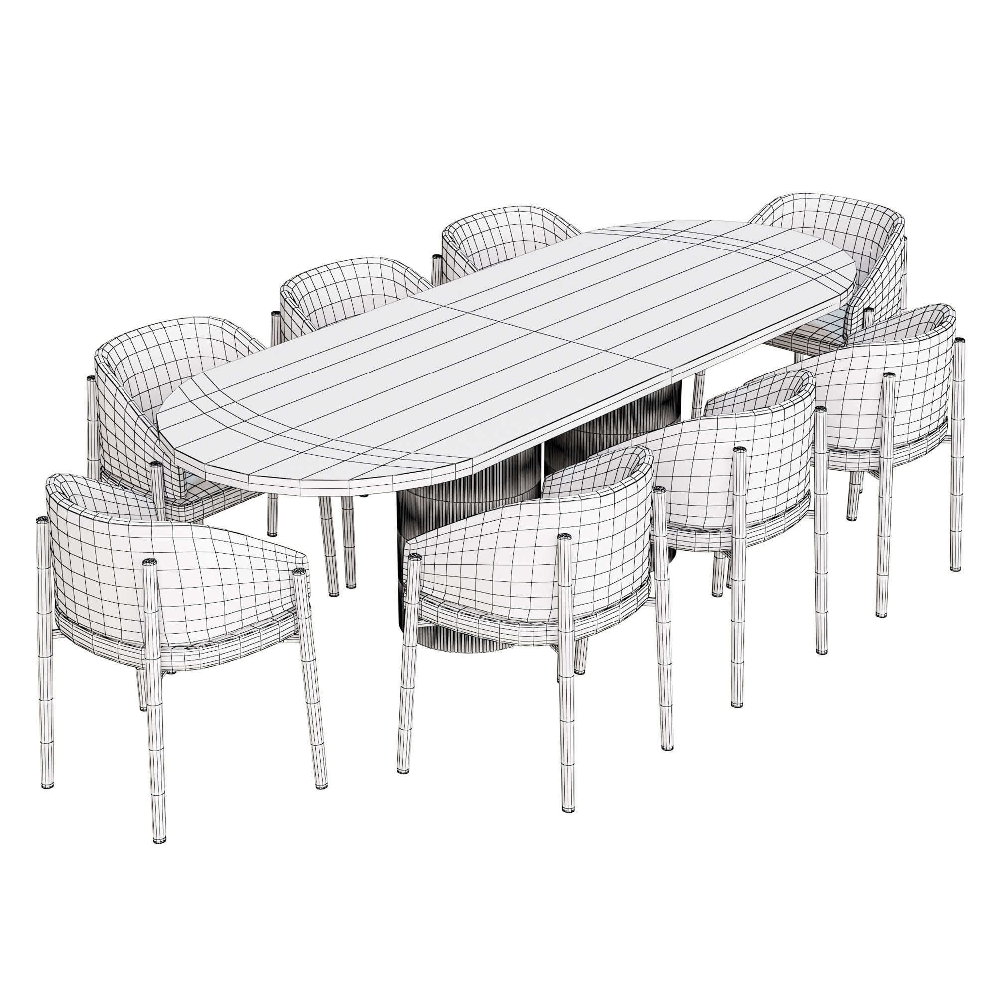 Porro Frank armchair OSTINATO II TABLE 3D model | CGTrader