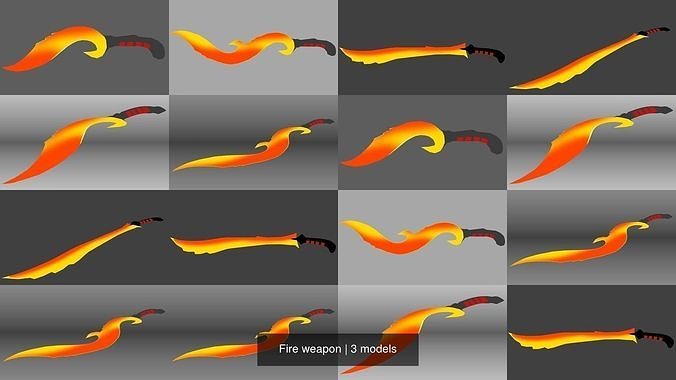 Fire weapon 3D Model Collection | CGTrader