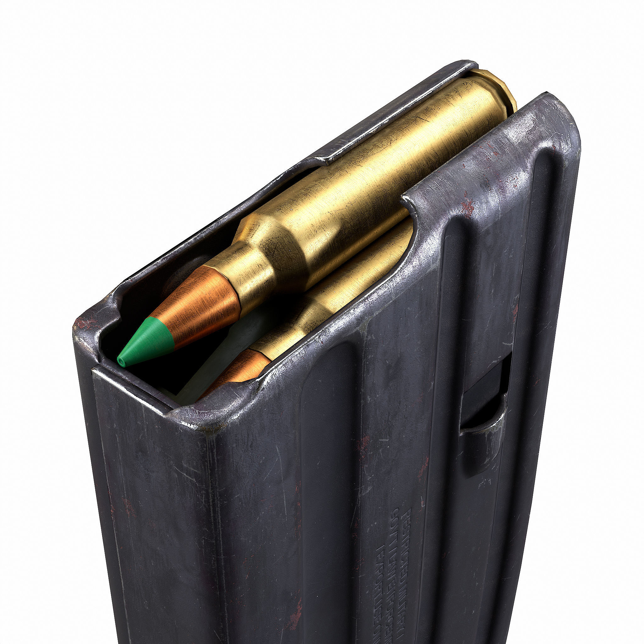 3D model AR-15 Alloy Magazine 20-Round VR / AR / low-poly | CGTrader