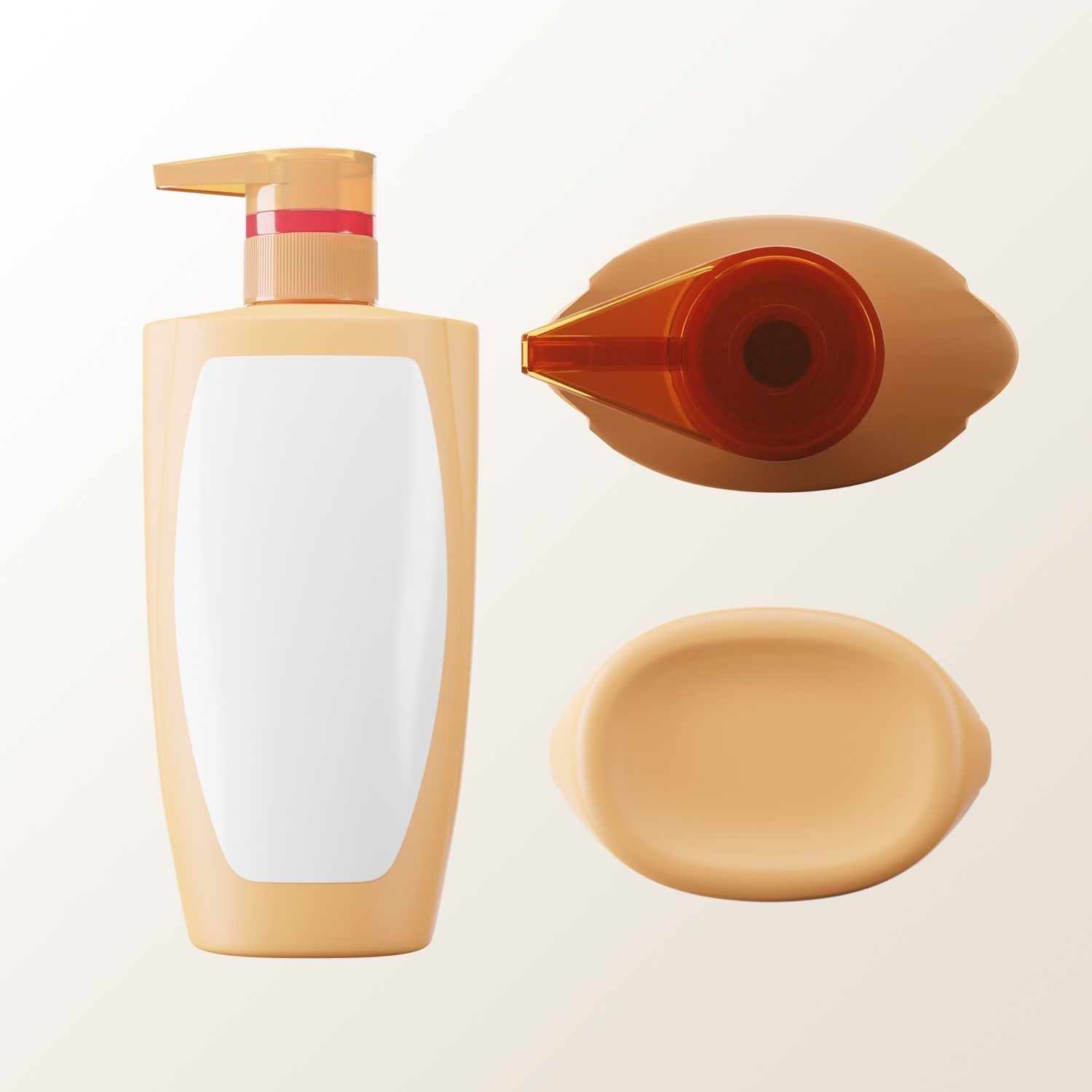 Loreal Shampoo Bump Bottle 450ml Packaging Mockup 3D model | CGTrader