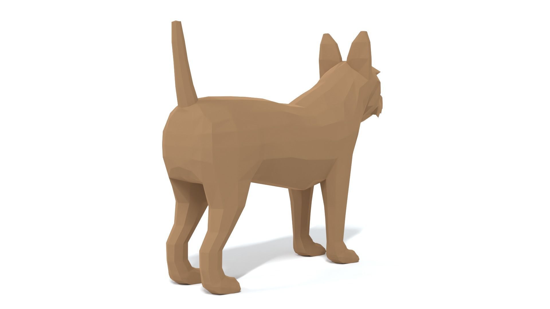3D model Low Poly Cartoon Yorkshire Terrier Dog VR / AR / low-poly ...