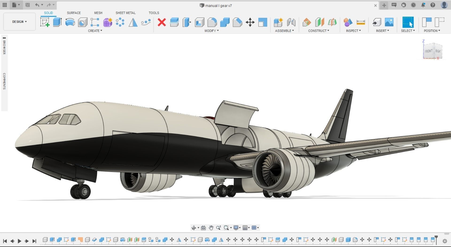 3D model Boeing 787-8 Dreamliner For 3D printing VR / AR / low-poly ...