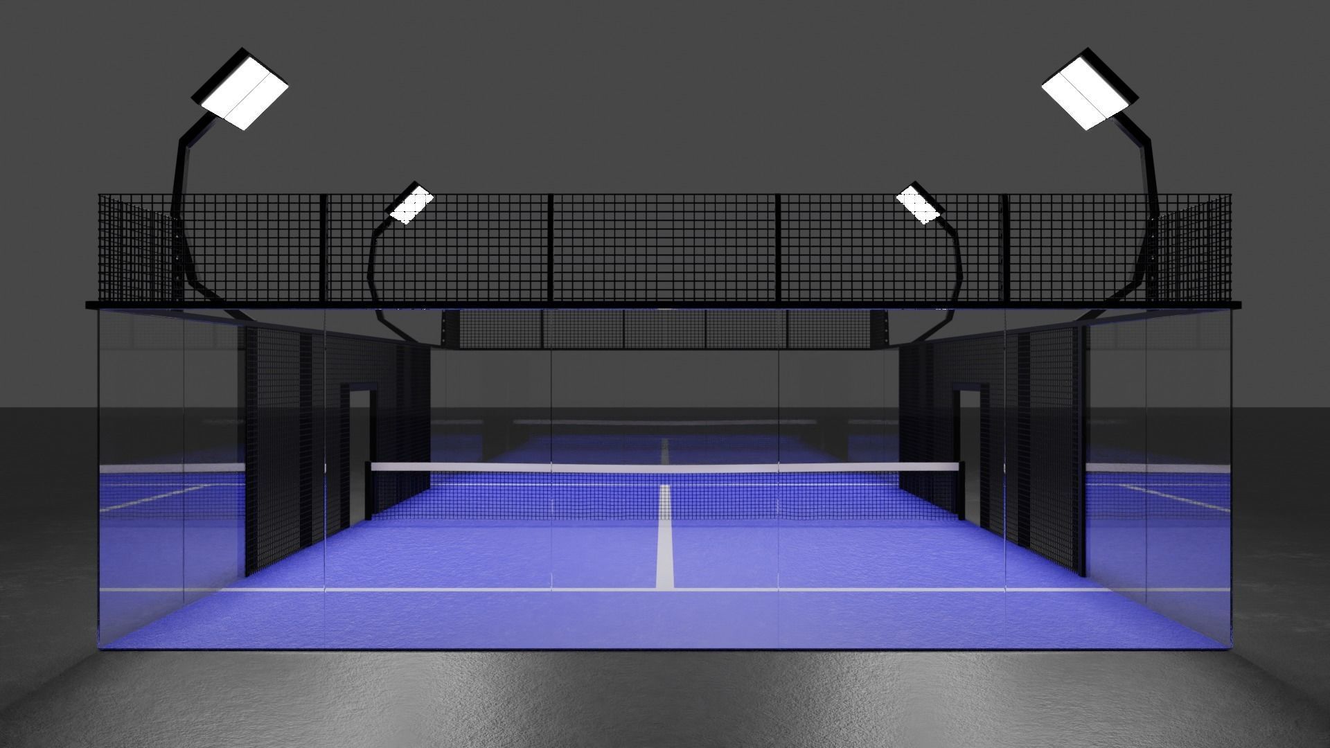 Padel court 3D model | CGTrader