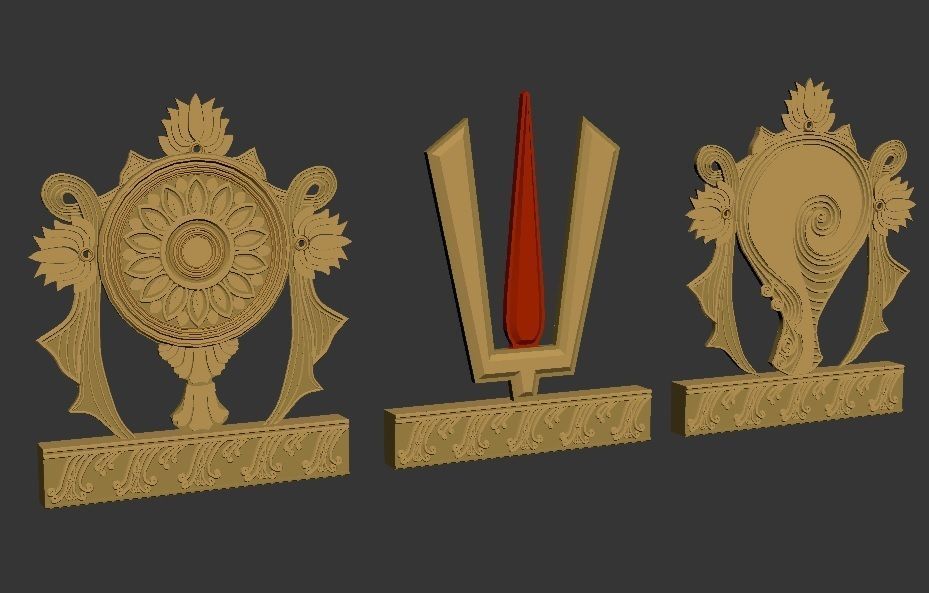 3D model Shankha Chakra Namaha - 3D models VR / AR / low-poly | CGTrader