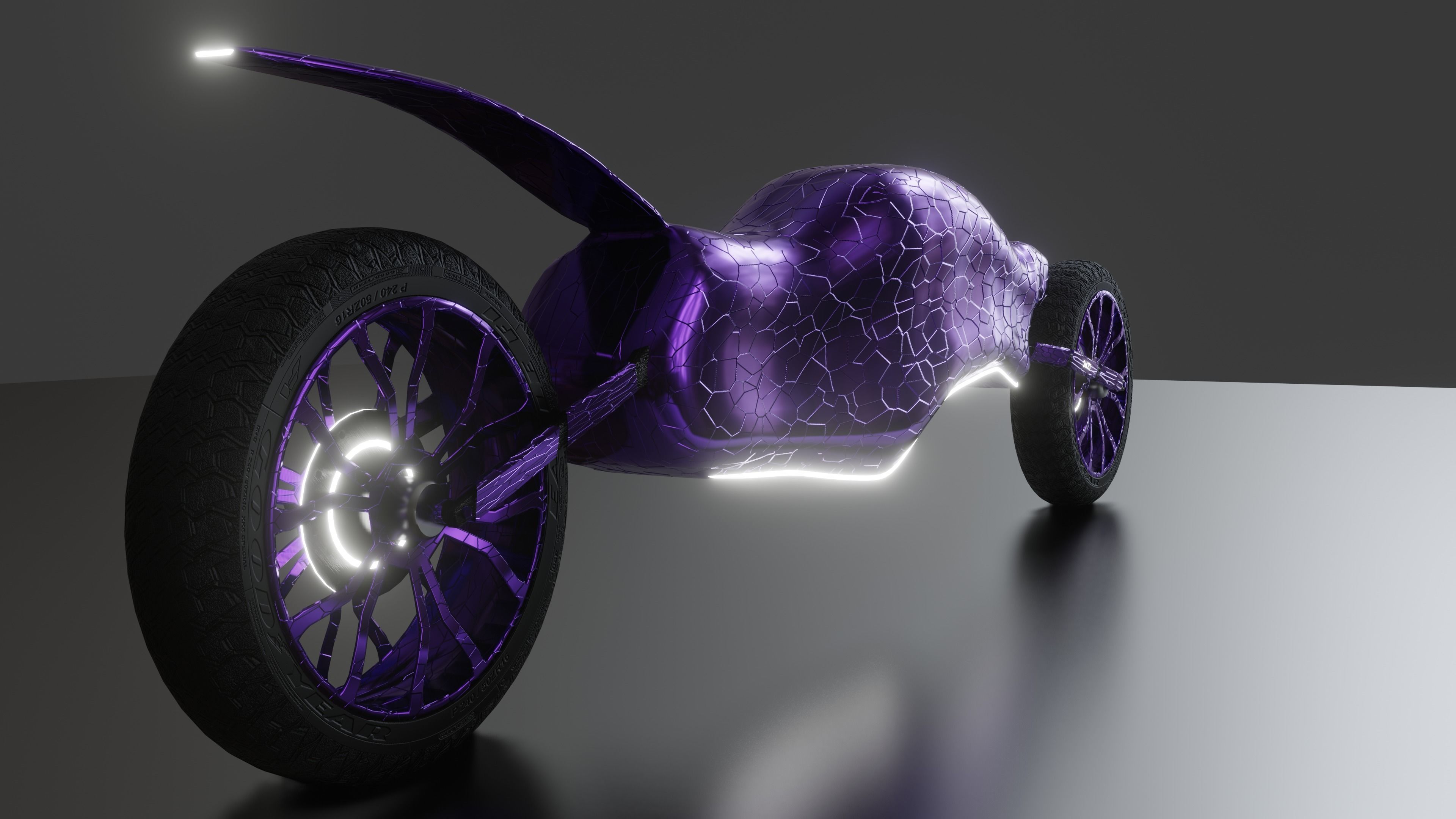 3D model Black Panther Unmanned Motorcycle VR / AR / low-poly | CGTrader