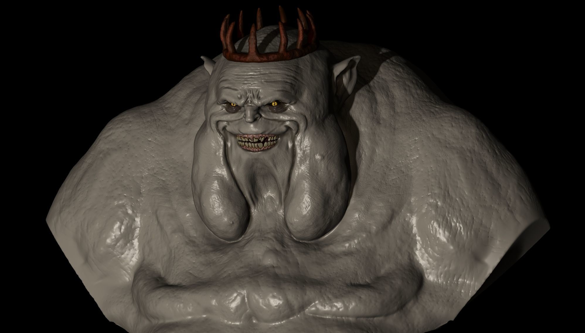 Lord Of The Rings - Great Goblin 3D model 3D printable | CGTrader