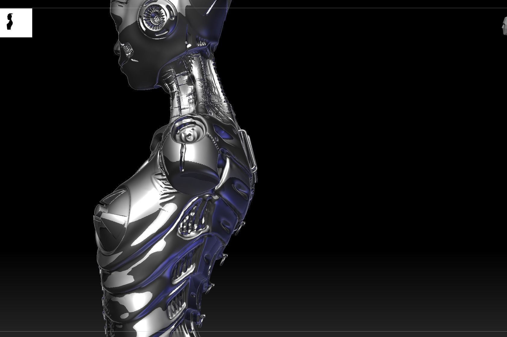 3D model Synthetic Girl VR / AR / low-poly | CGTrader