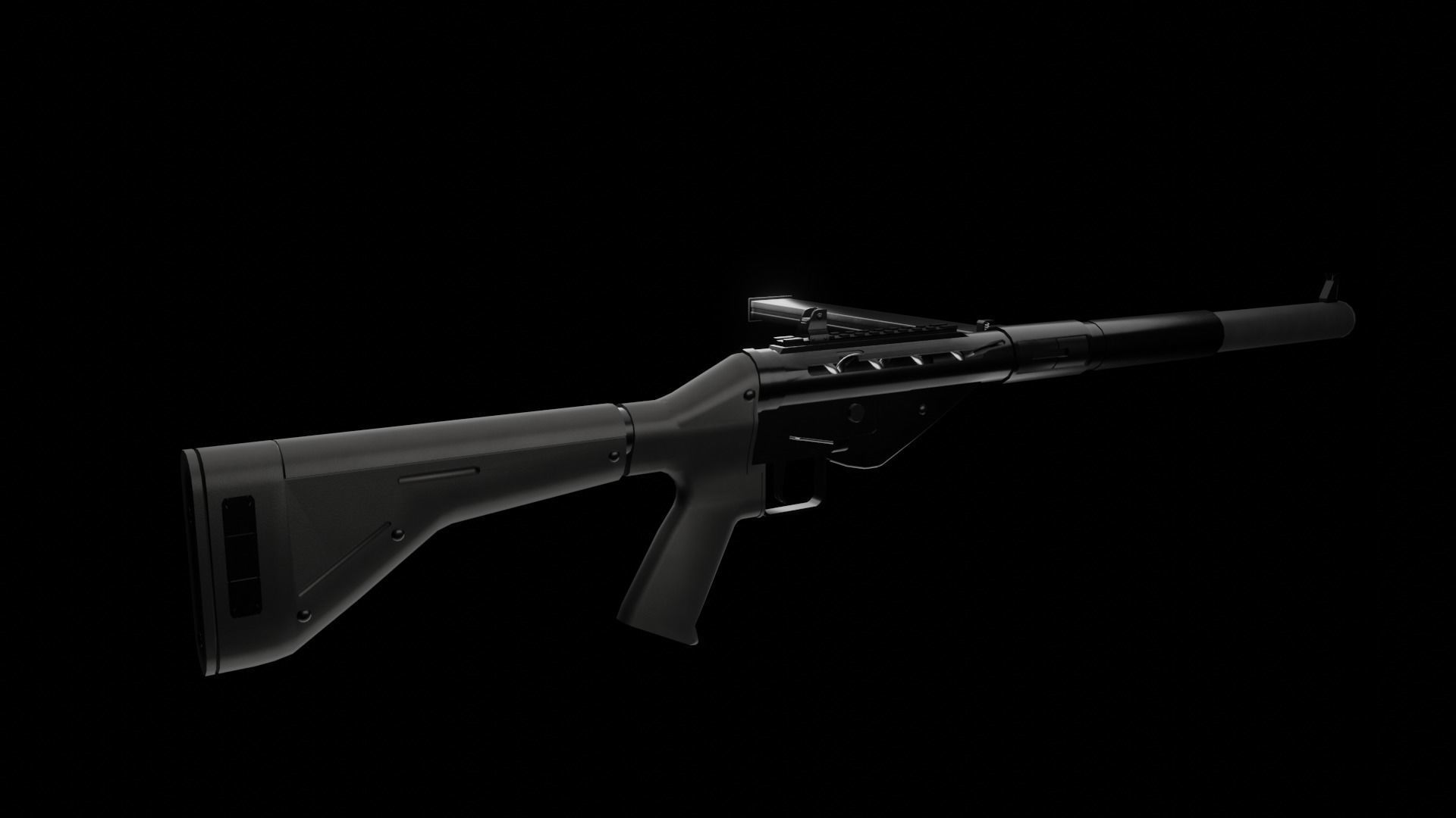 STEN Modified V2 free 3D model | CGTrader
