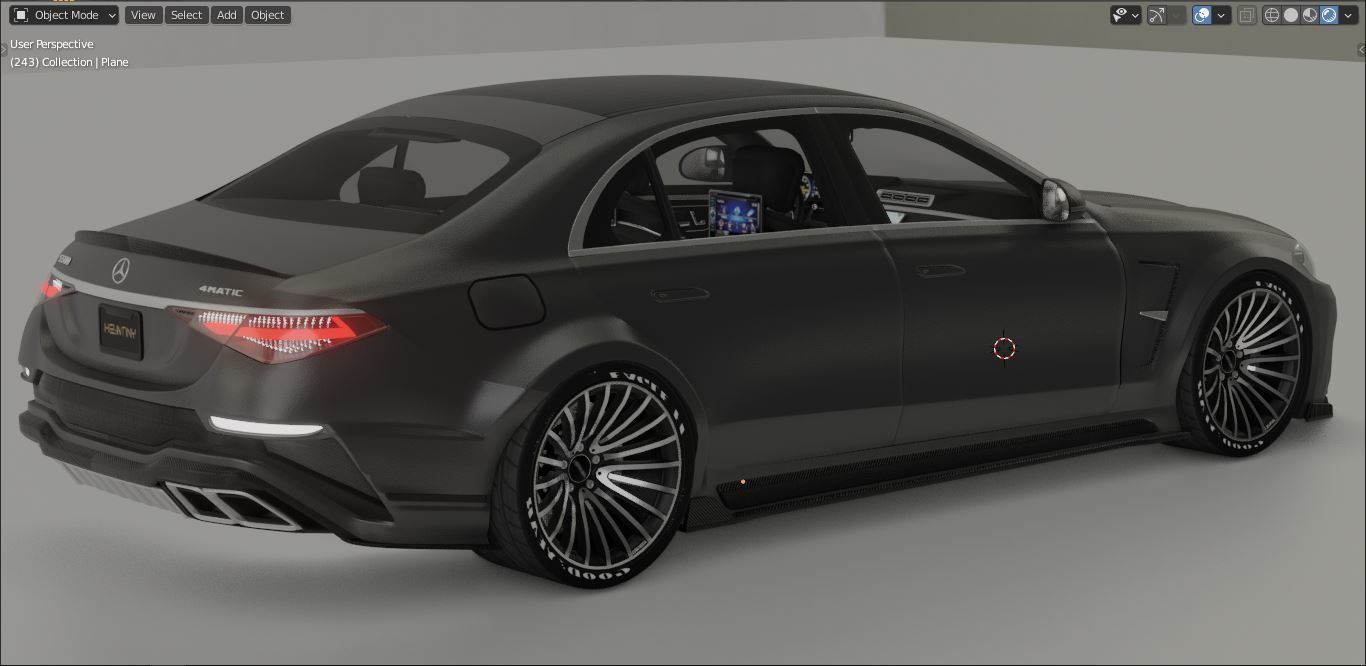 Mercedes Benz S500 Custom Bodykit 3D model | CGTrader