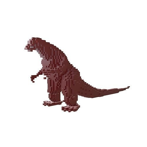 3D model Voxel Godzilla v1 002 VR / AR / low-poly | CGTrader