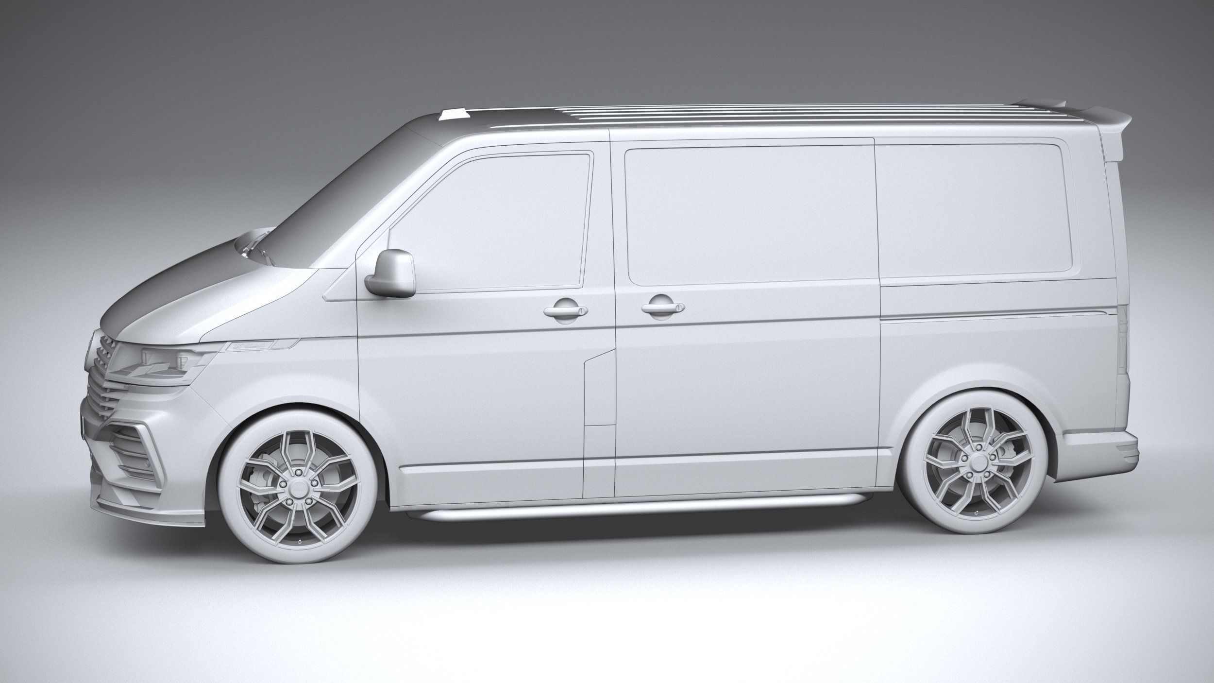 Volkswagen Transporter T6 1 SportLine 2022 3D model | CGTrader