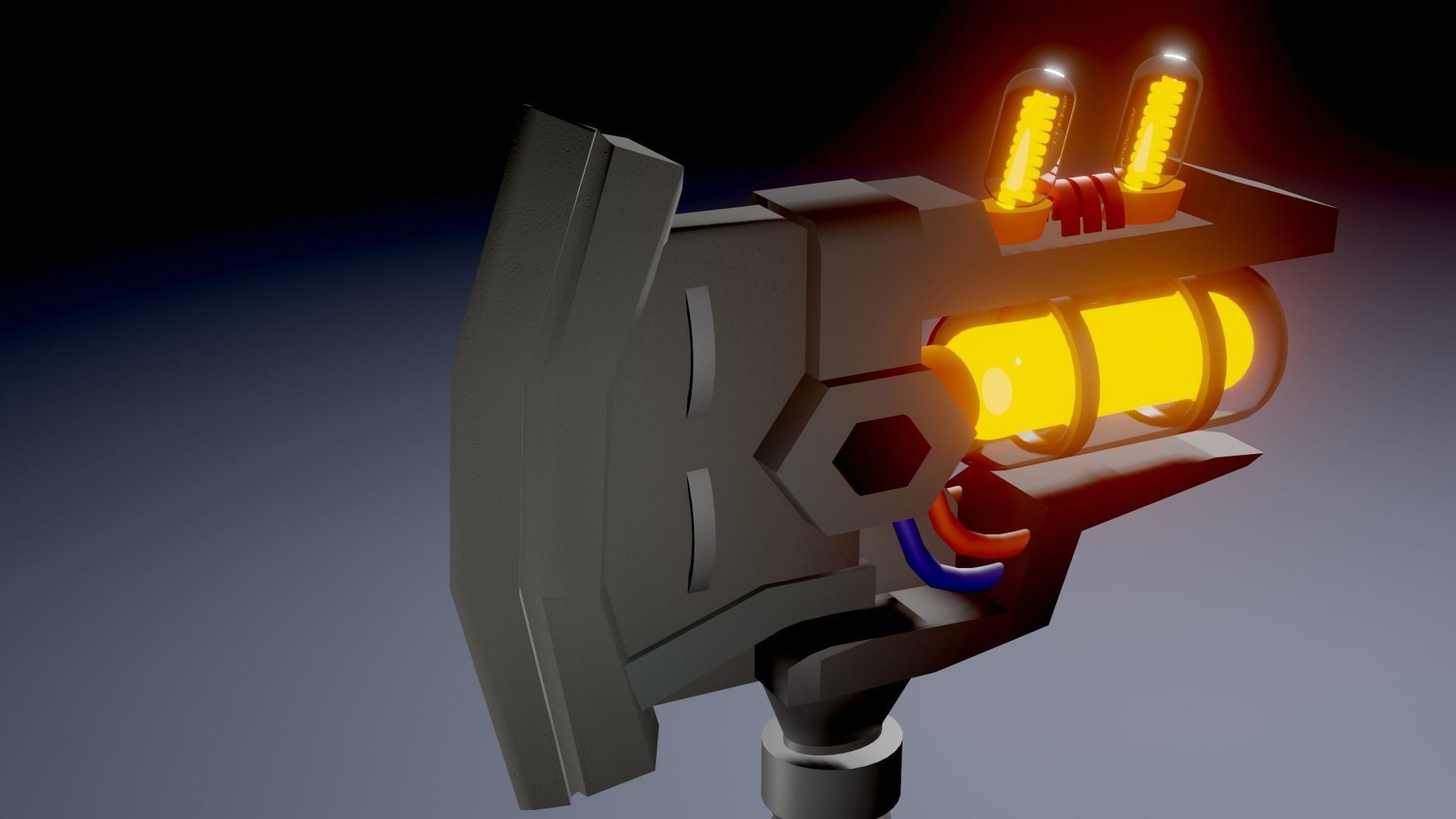 3D model Stylized Futuristic Axe Low-Poly game ready VR / AR / low-poly ...