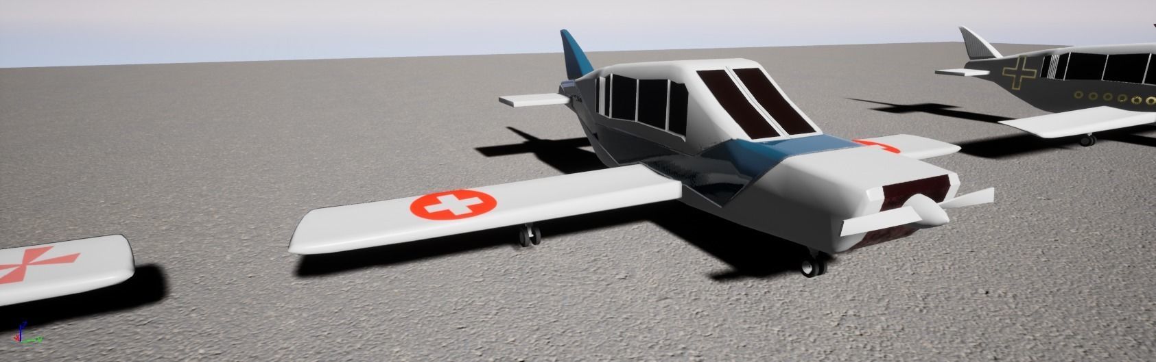 Low poly plane set free VR / AR / low-poly 3D model | CGTrader