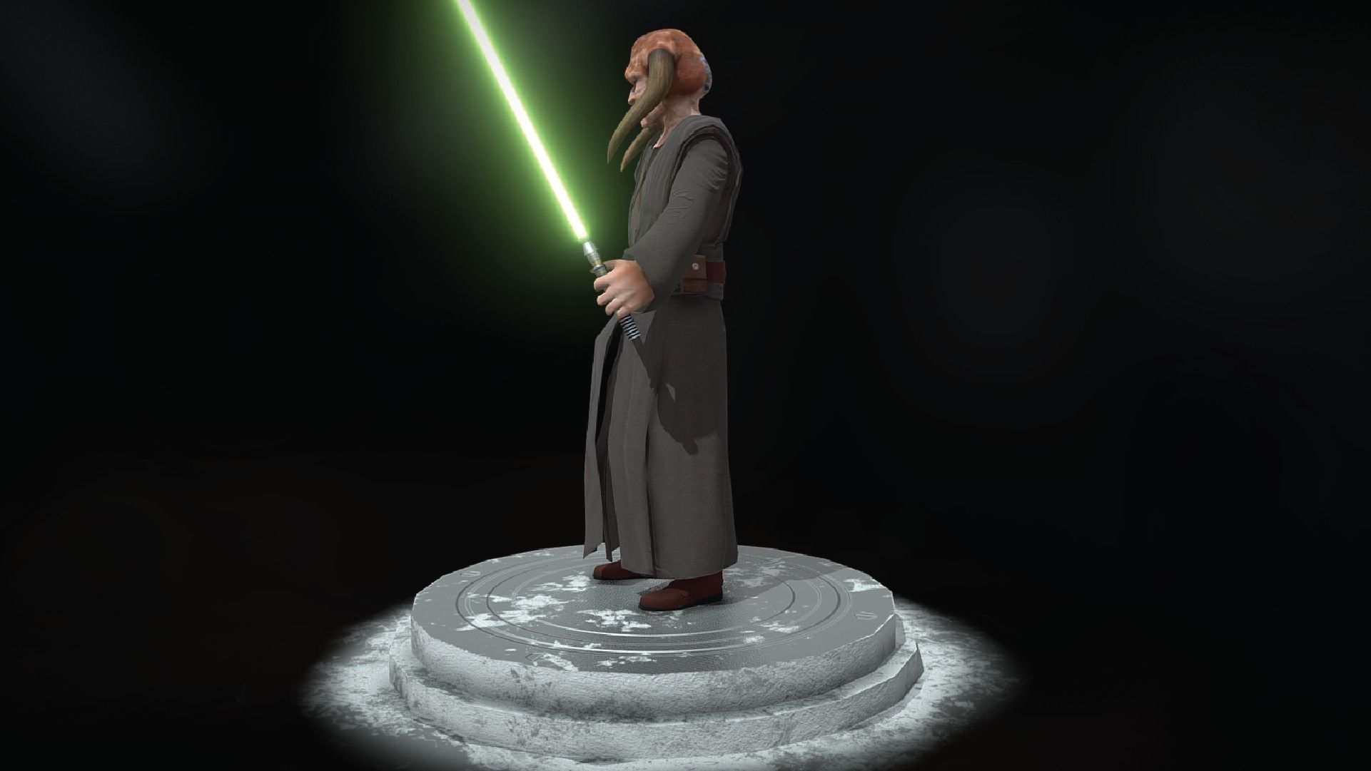 3D model Star Wars Jedi - Saesee Tiin VR / AR / low-poly | CGTrader