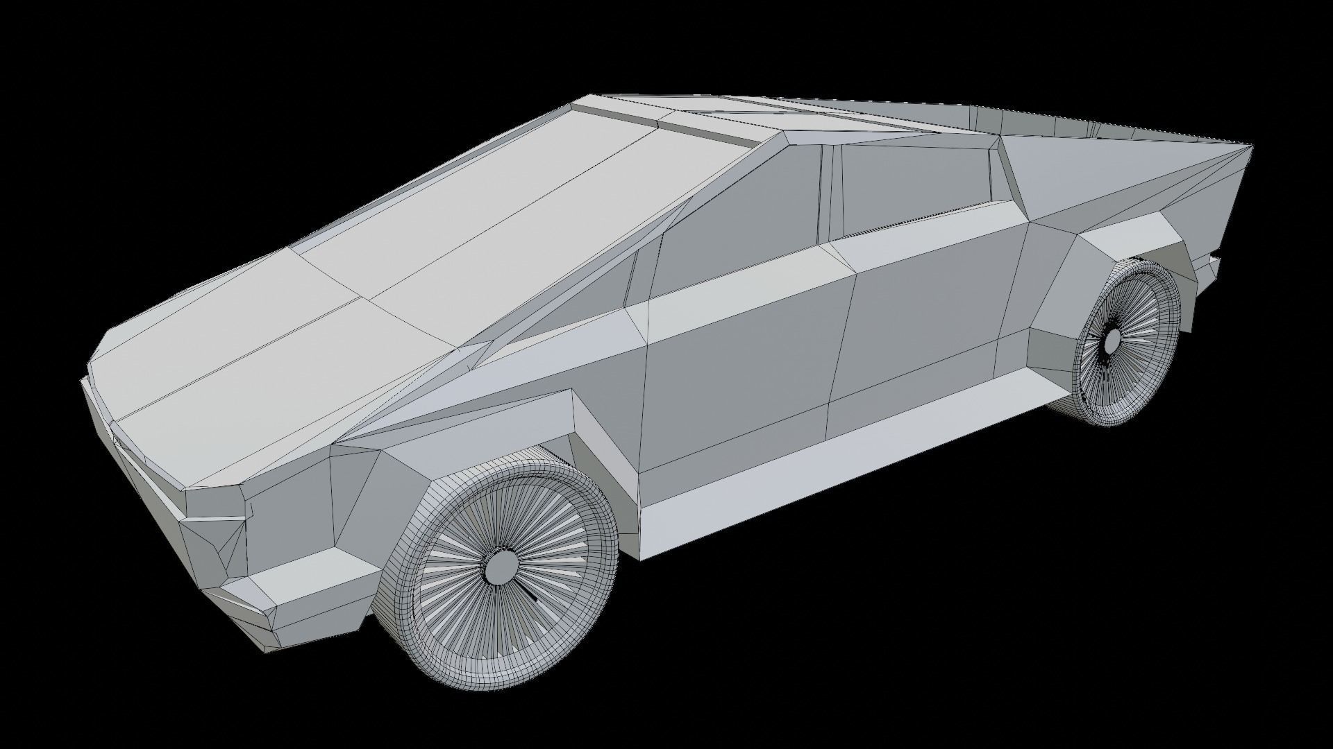 3D model Tesla Cyber Tryck VR / AR / low-poly | CGTrader