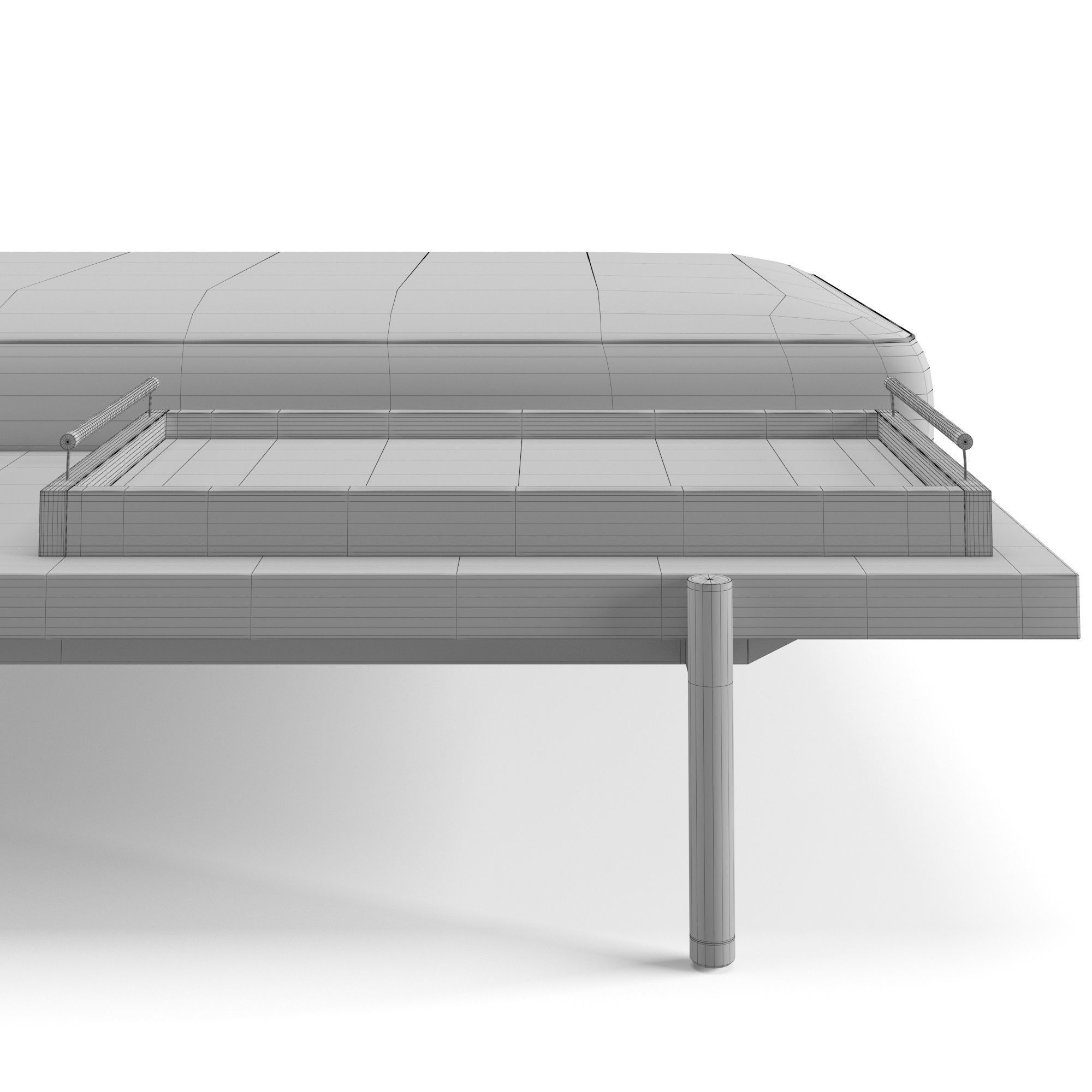 Minotti Superquadra benches set 3D model | CGTrader