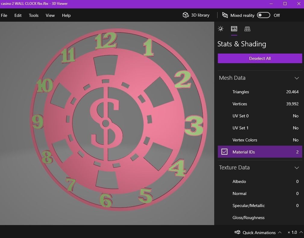 poker chips wall clock 3D model 3D printable | CGTrader