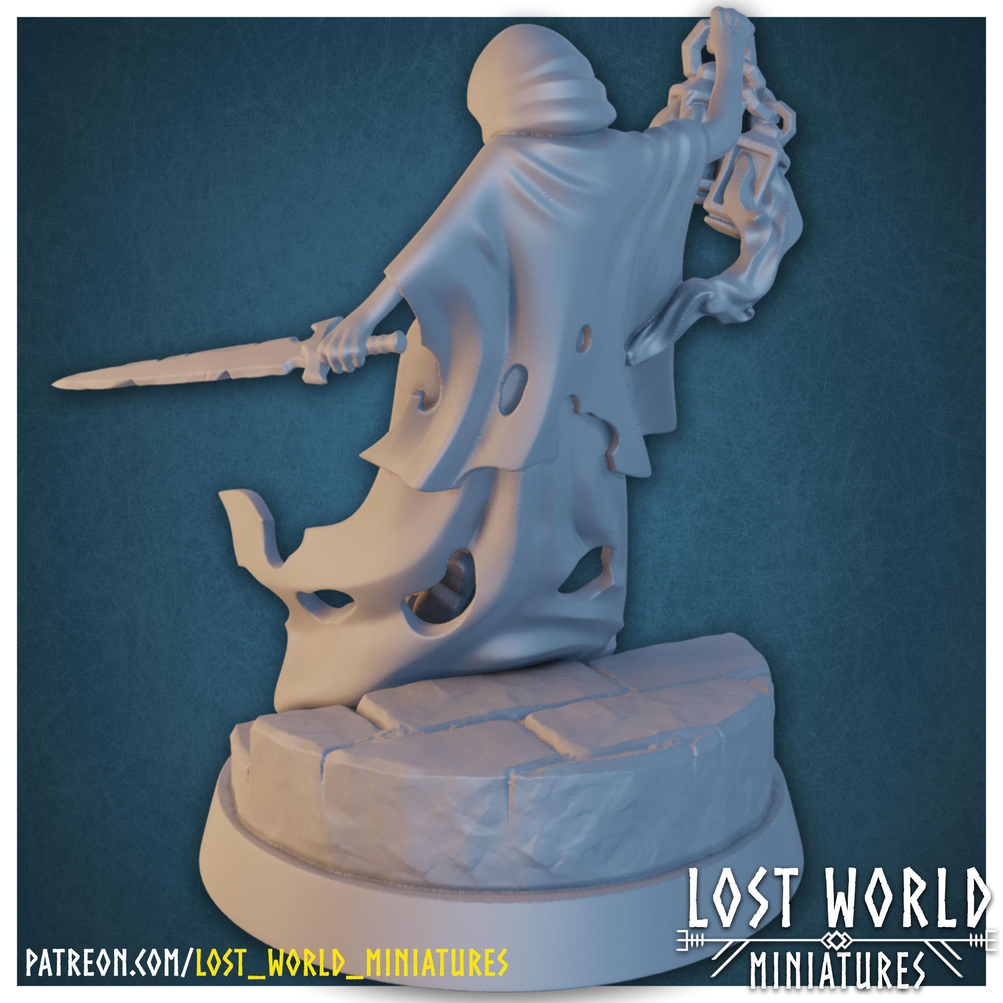 Spectre Revenant Miniatures set - Supported 3D model 3D printable ...