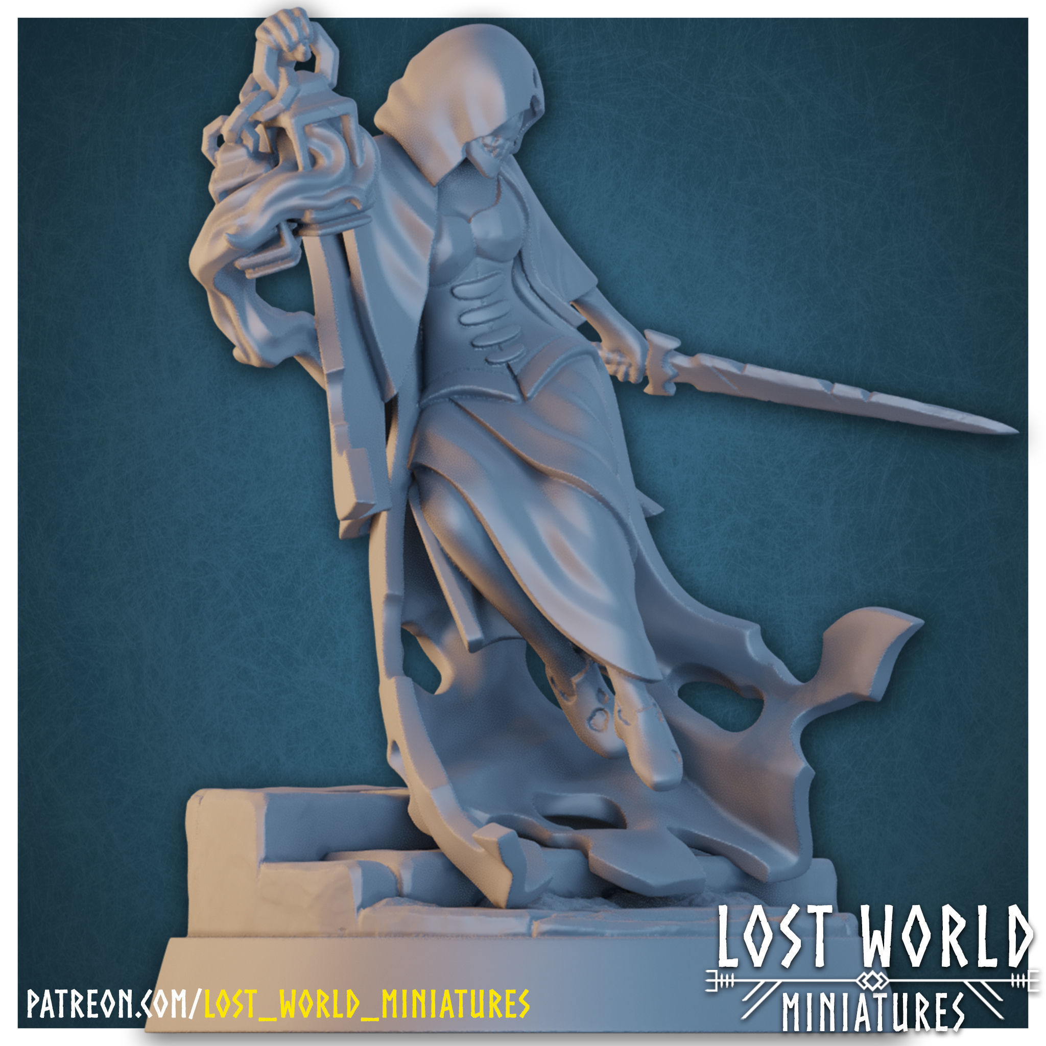 Spectre Revenant Miniatures set - Supported 3D model 3D printable ...