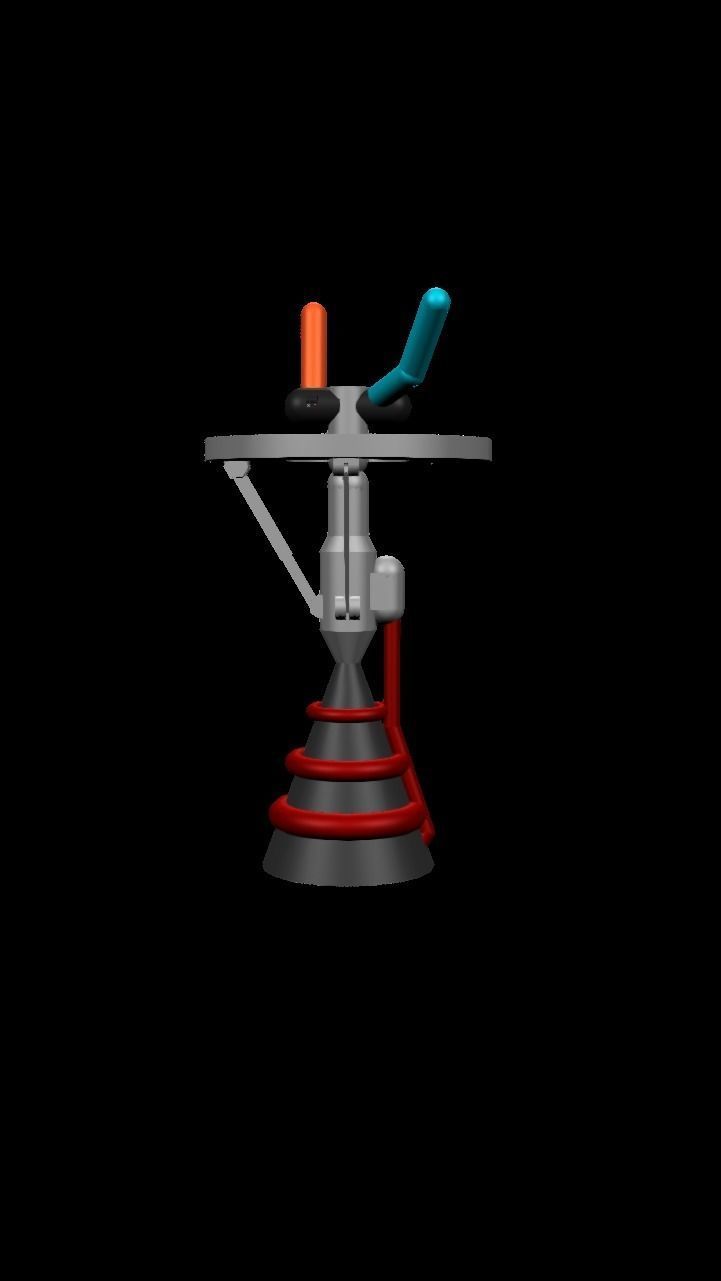 Chemical rocket engine free VR / AR / low-poly 3D model | CGTrader