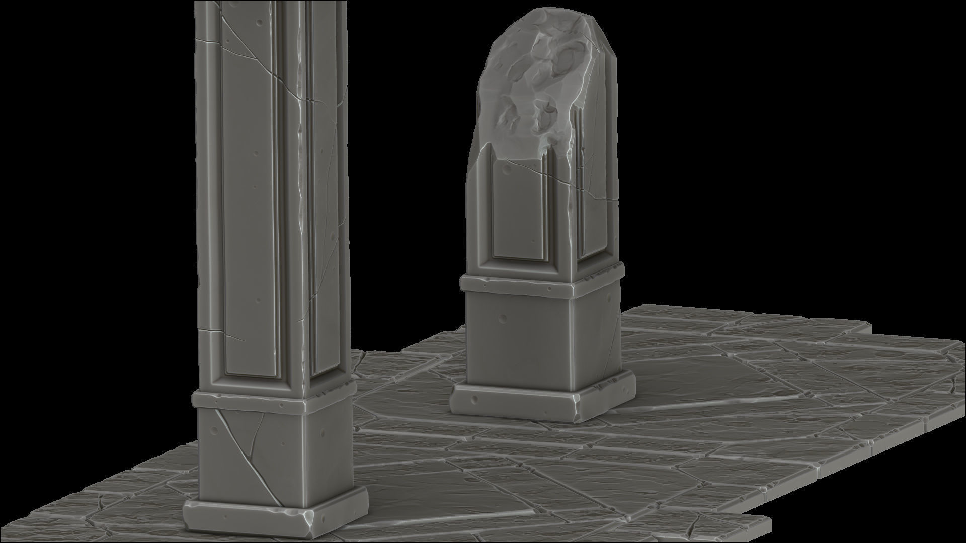 Stylized ruin 3D model | CGTrader