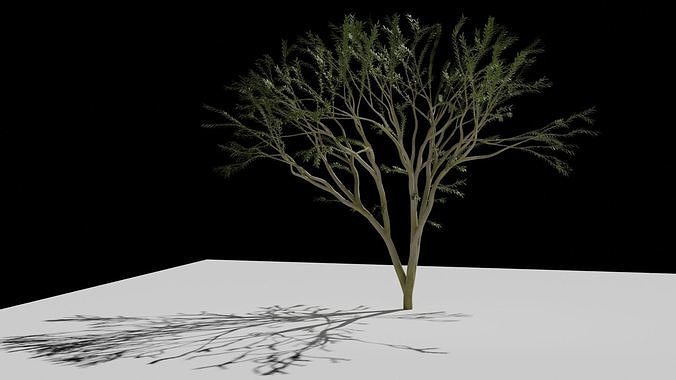 the animated tree free VR / AR / low-poly 3D model animated rigged ...