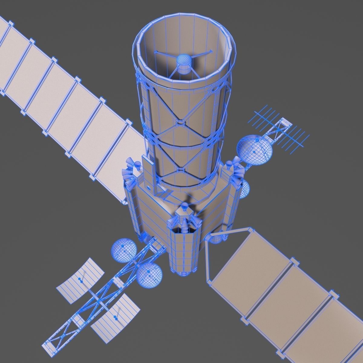 Satellite - Orbital Telescope 3D model | CGTrader