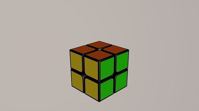 rubix cube 2x2 free 3D model | CGTrader