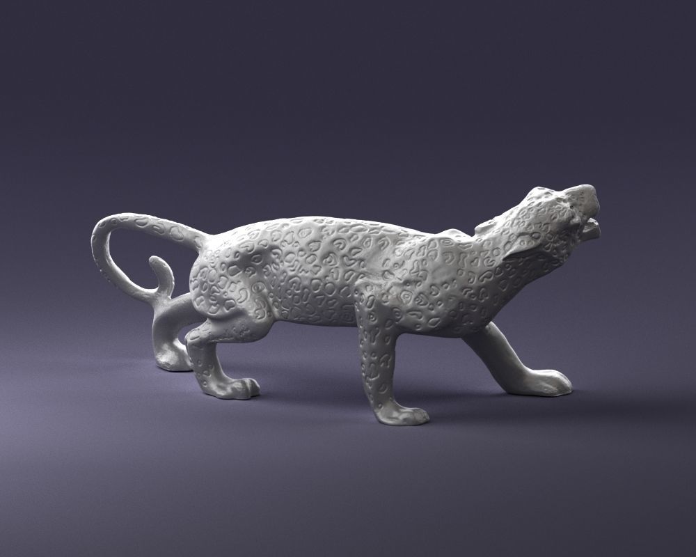 cheetah statue 1121 3d print ready 3D model 3D printable | CGTrader