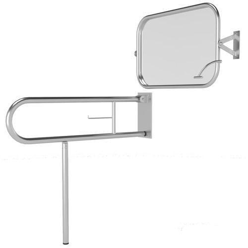 Handrail and tilting mirror for disabled people 3D model | CGTrader