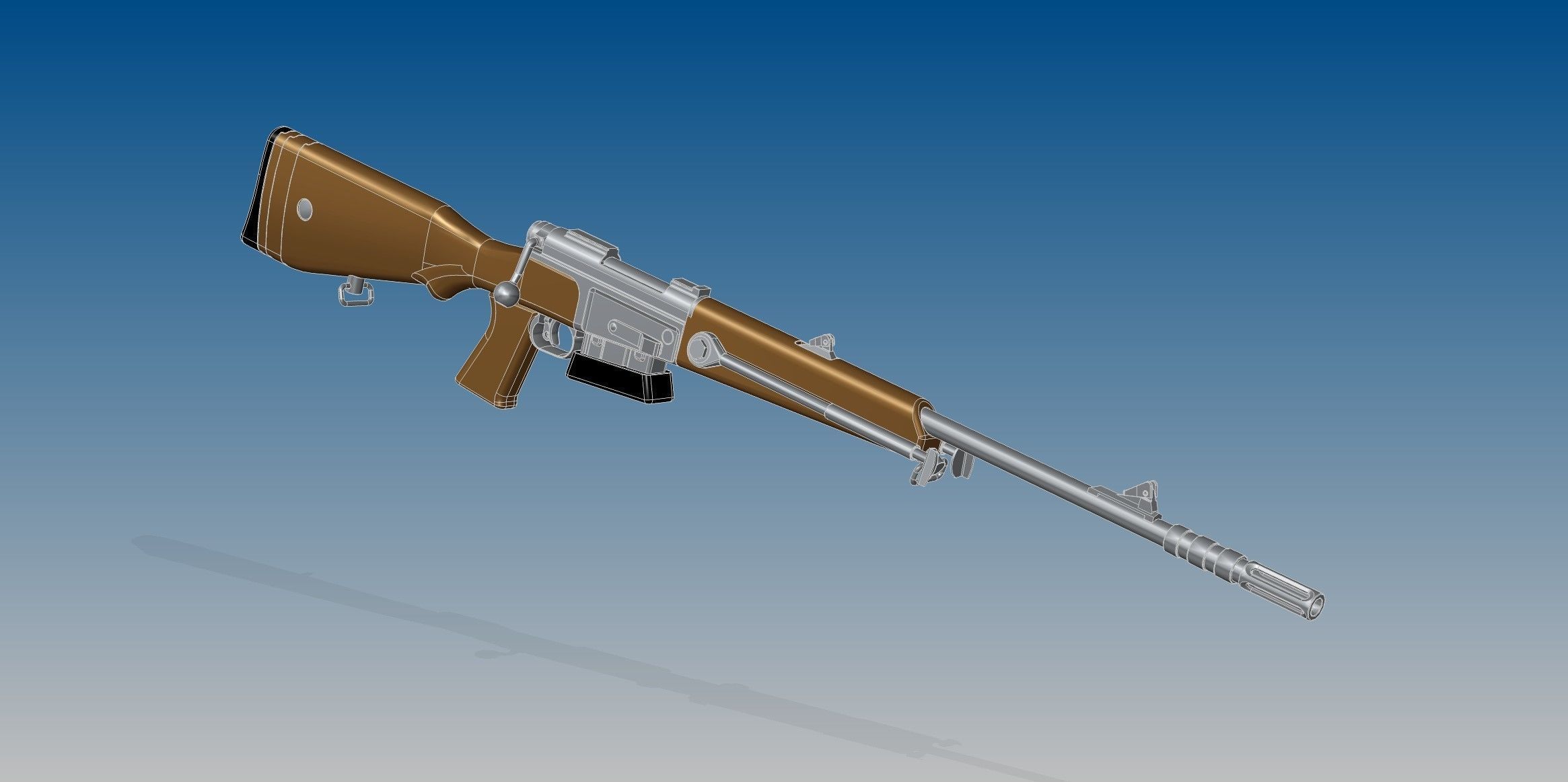 FRF1 rifle 3D model | CGTrader