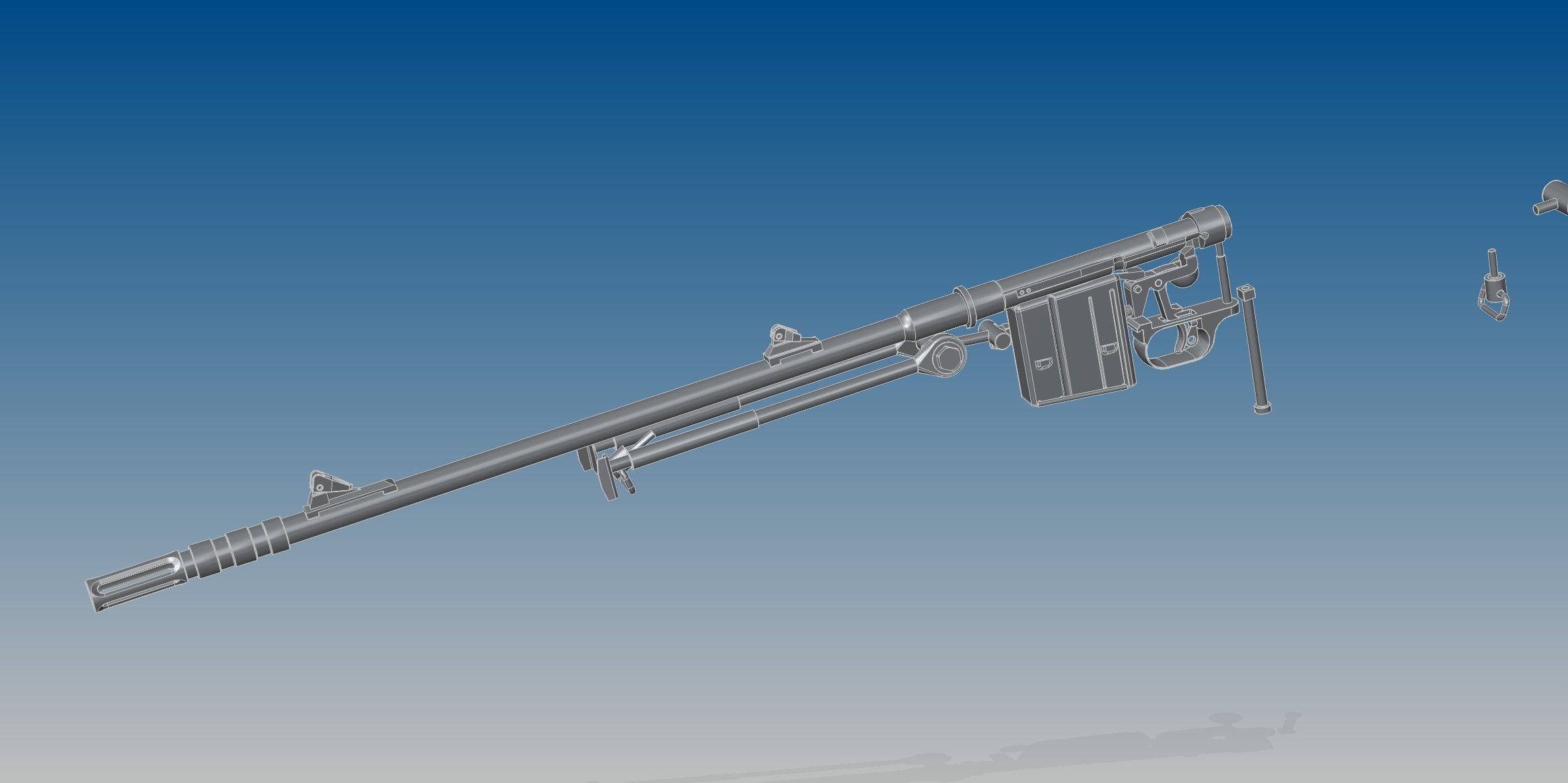 FRF1 rifle 3D model | CGTrader