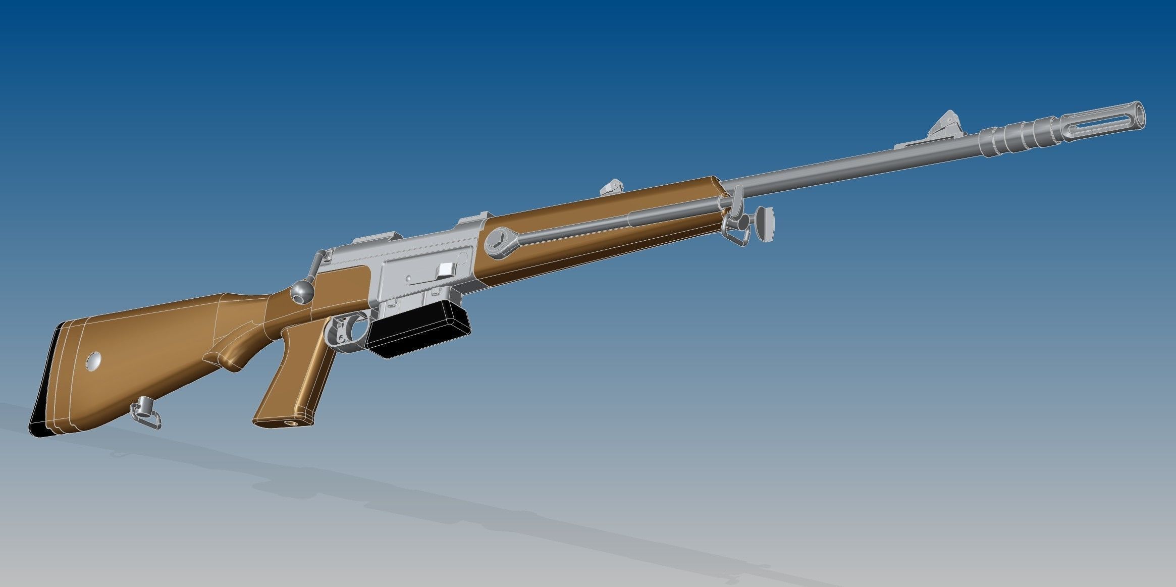 FRF1 rifle 3D model | CGTrader