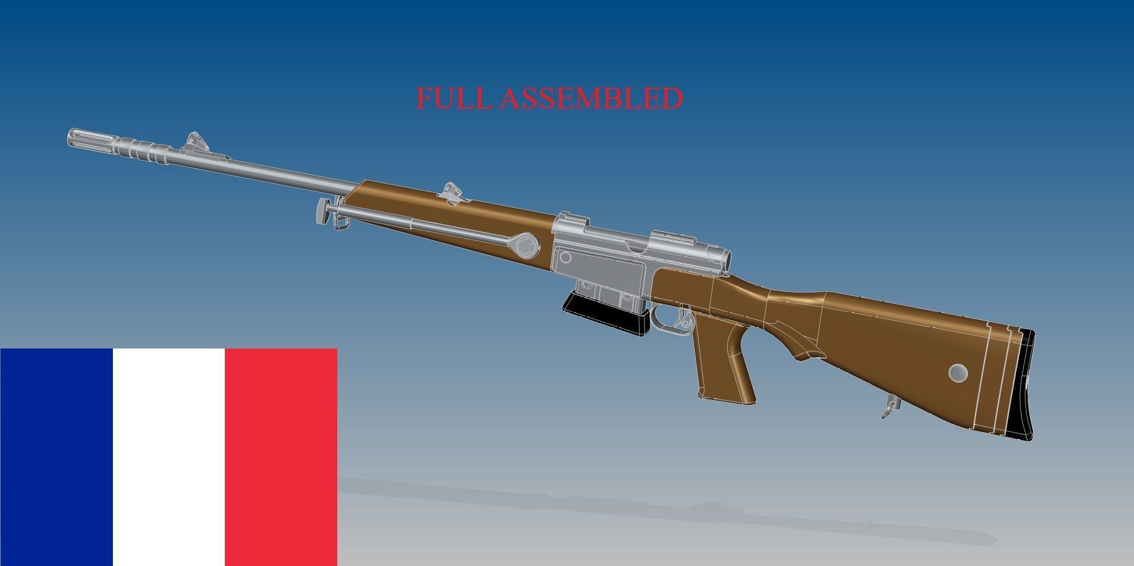 FRF1 rifle 3D model | CGTrader