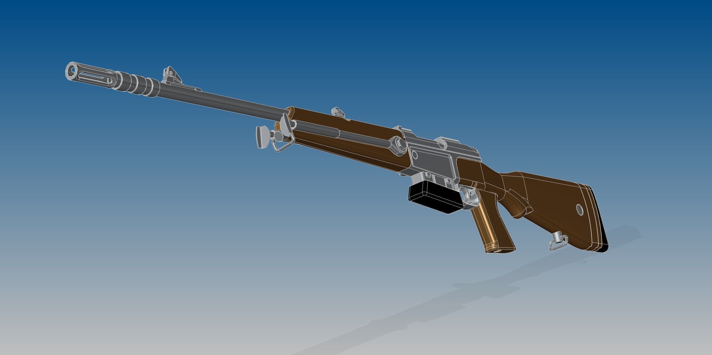 FRF1 rifle 3D model | CGTrader