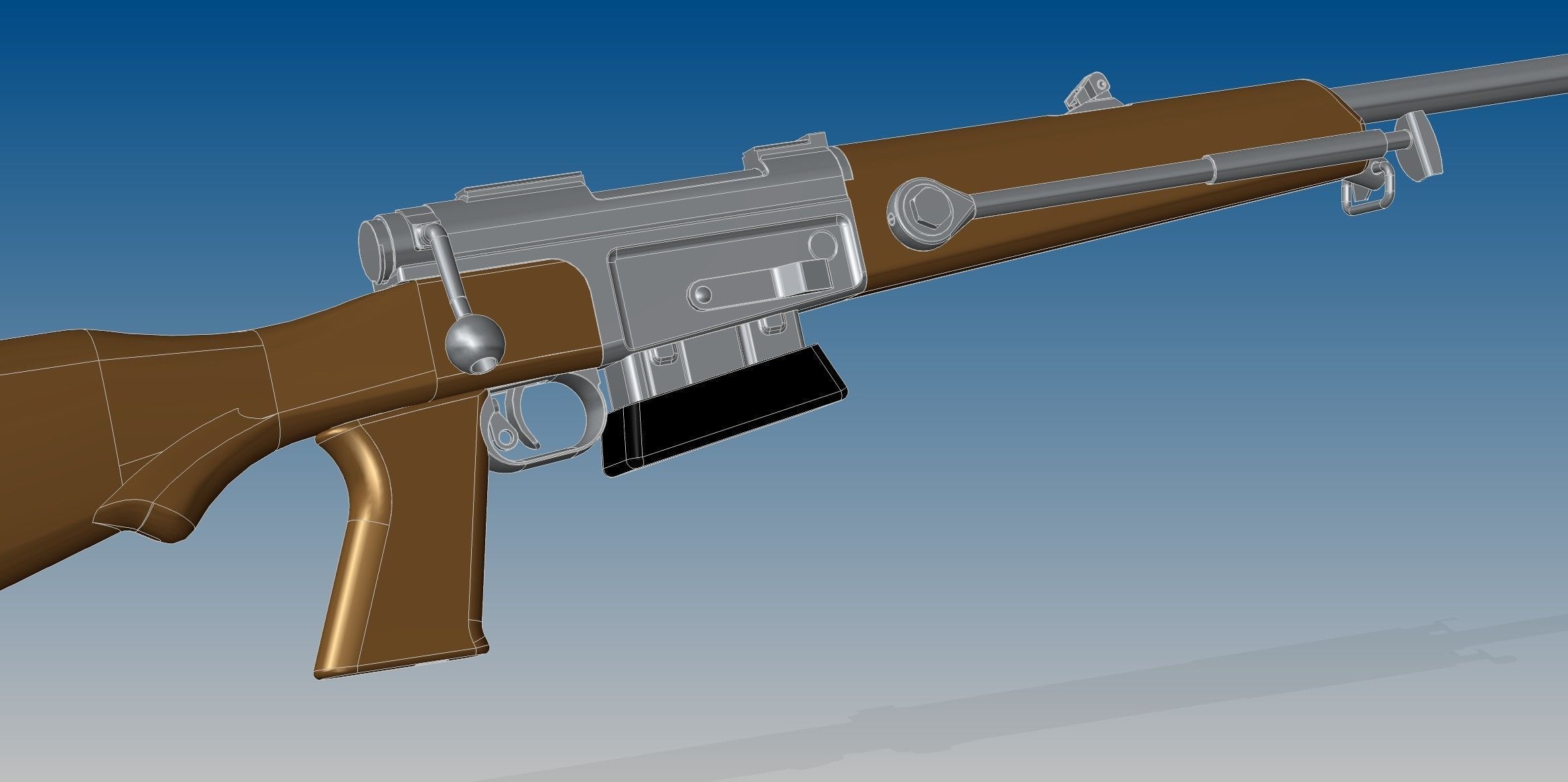 FRF1 rifle 3D model | CGTrader